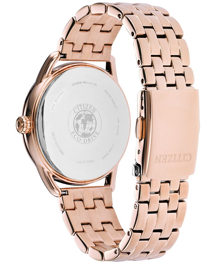 Citizen Drive from Citizen Eco-Drive Women's Pink Gold-Tone Stainless ...