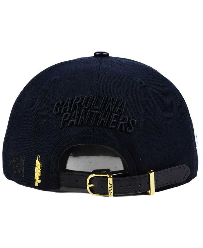 Pro Standard Carolina Panthers Black and White Strapback Cap - Macy's