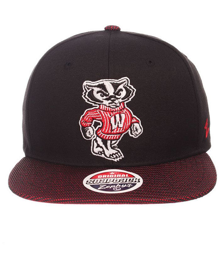 Zephyr Wisconsin Badgers Spider Snapback Cap - Macy's