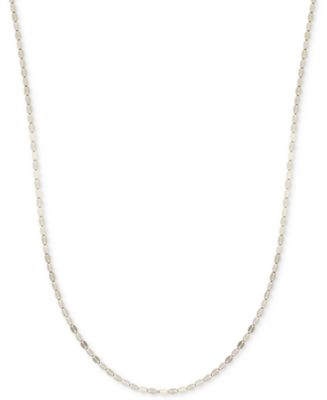 Mirror Link Chain Collection (1-1/2mm) in 14k Yellow, White and Rose ...