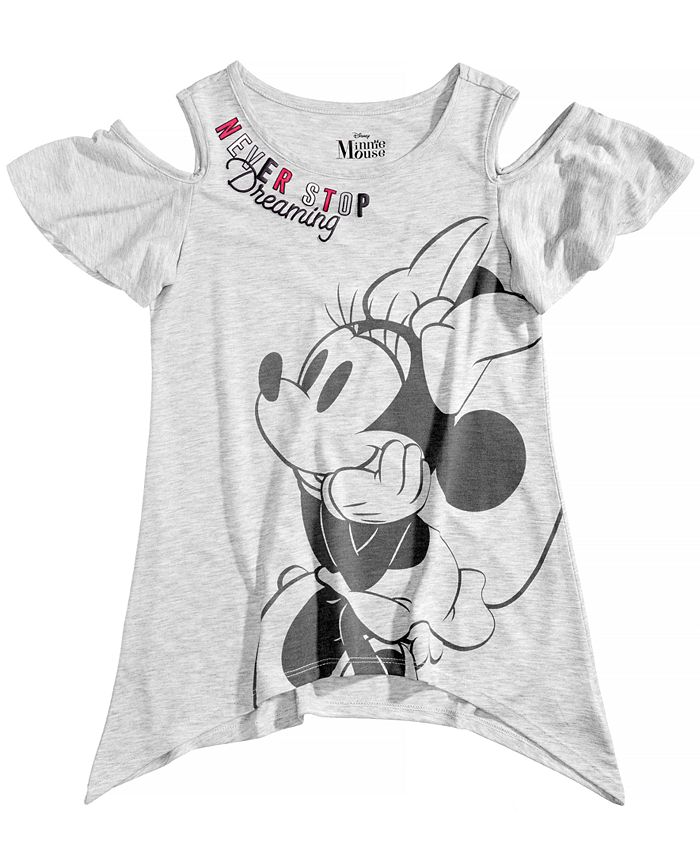 Disney Minnie Mouse Cold Shoulder Top, Big Girls - Macy's