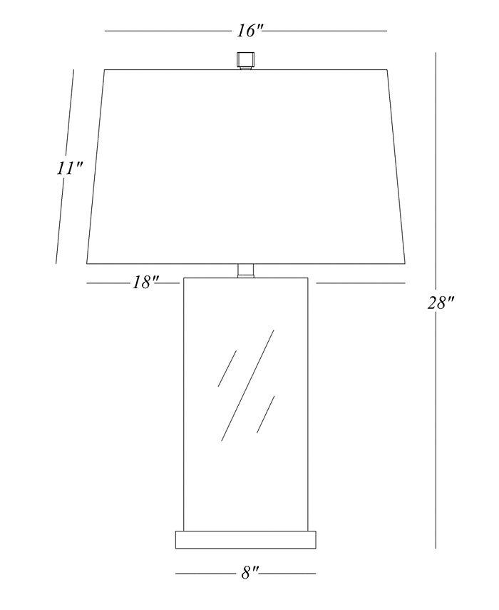 Decorator's Lighting CLOSEOUT! Coral Rectangle Mirror Crystal Table ...