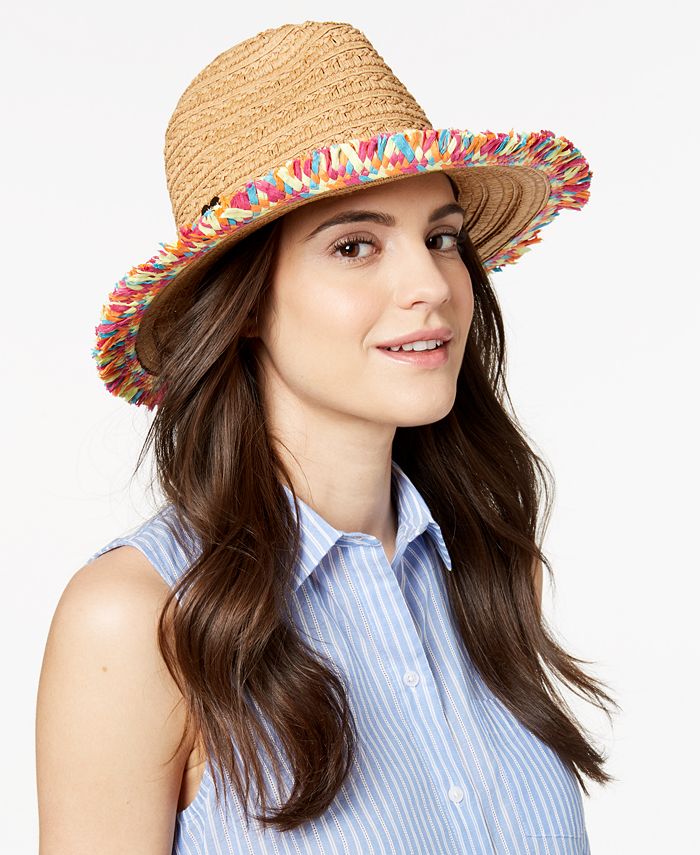 Betsey Johnson Fringe Factor Fedora - Macy's