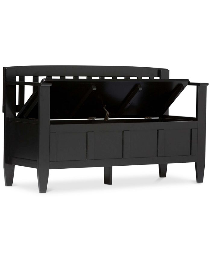 Simpli Home Winslow Storage Bench - Macy's
