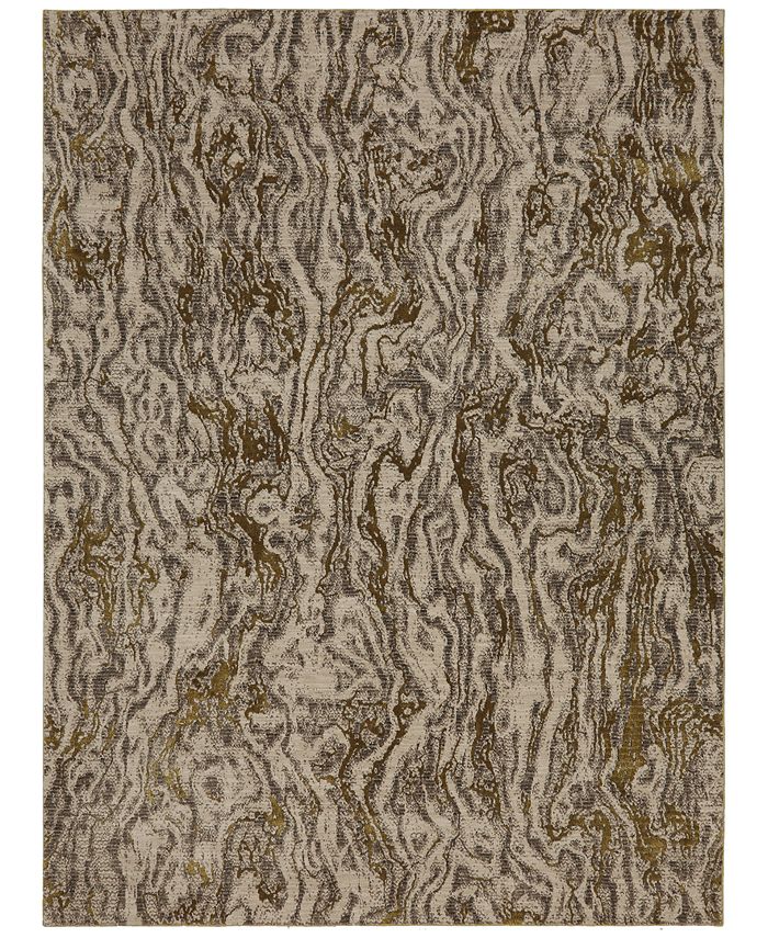 Karastan Enigma Alluvium Brushed Gold 2'4" x 7'10" Runner Rug - Macy's