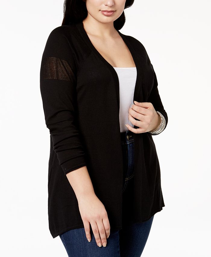 Belldini Plus Size High-Low Cardigan - Macy's