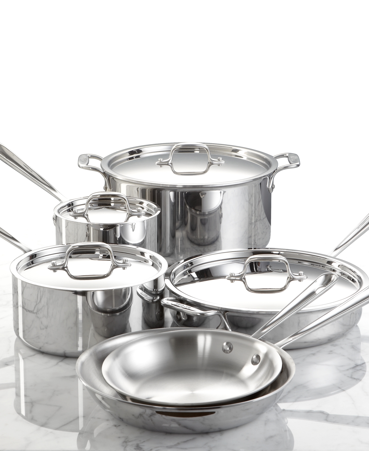 Click here for All-Clad D3 Stainless Steel Cookware Set  10 Piece... prices