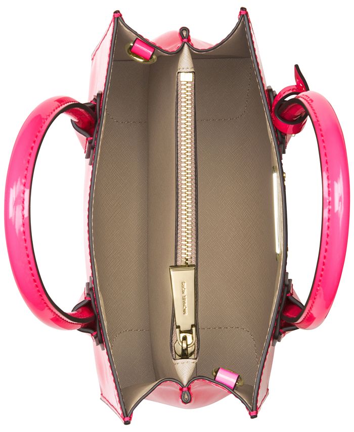 Michael Kors Mercer Patent Leather Medium Crossbody - Macy's