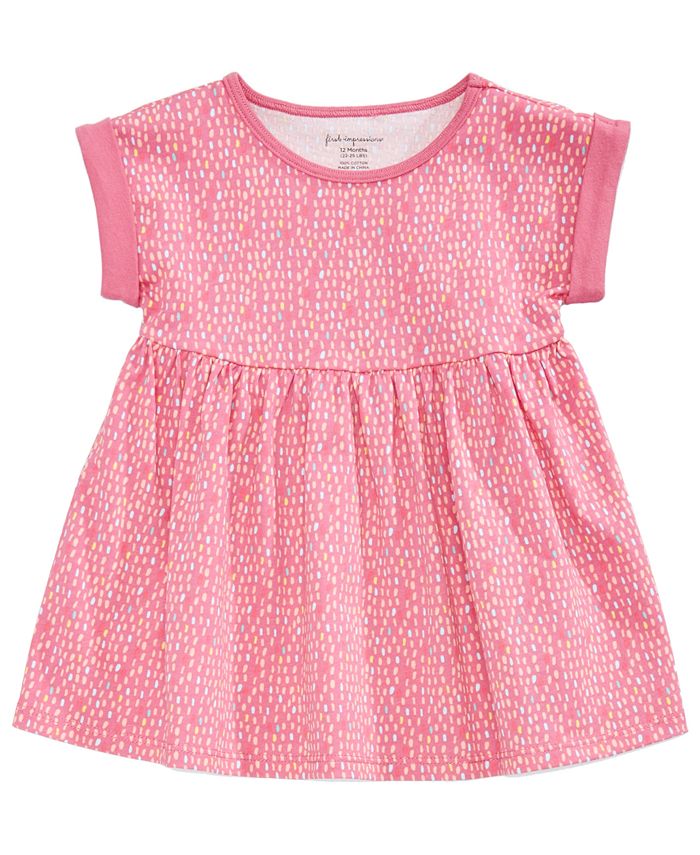 First Impressions Printed Cotton Tunic, Baby Girls, Created for Macy's ...