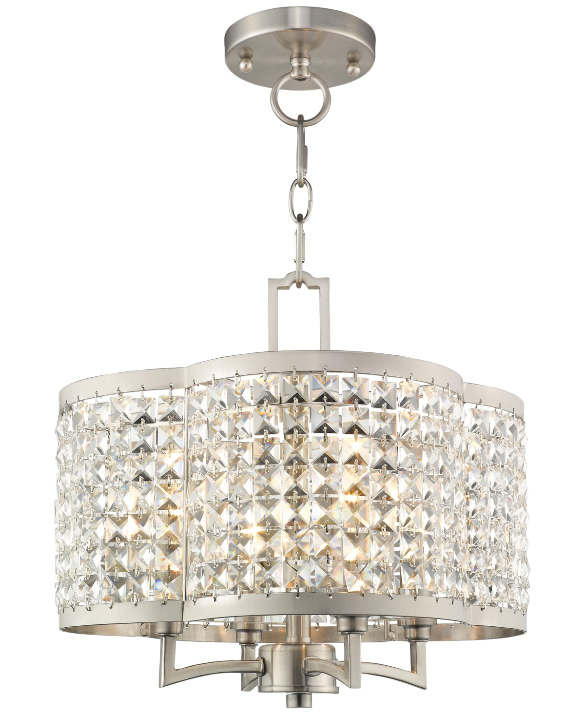 Click here for Livex Grammercy 4-Light Mini Chandelier - Brushed... prices
