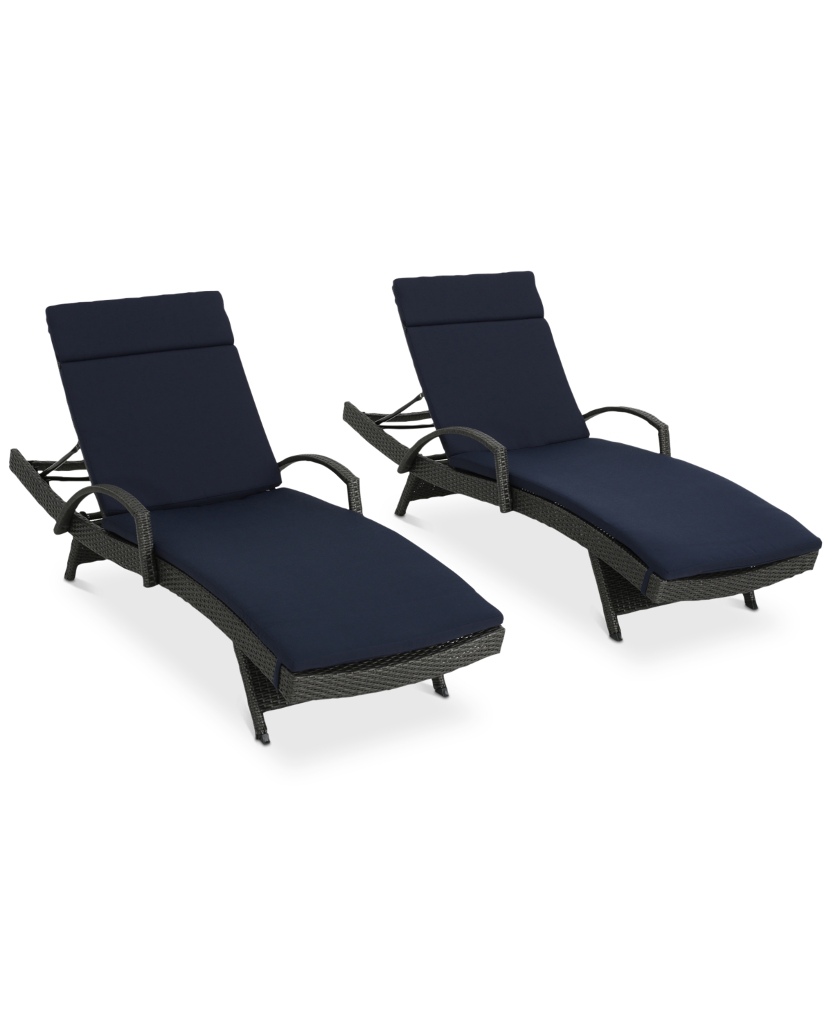 Click here for Baja Outdoor Chaise Lounge (Set Of 2) - Navy prices