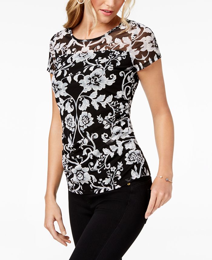 INC International Concepts I.N.C. Ruched Illusion Top, Created for Macy ...