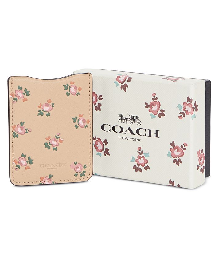 COACH Boxed Pocket Sticker with Floral Boom Print - Macy's