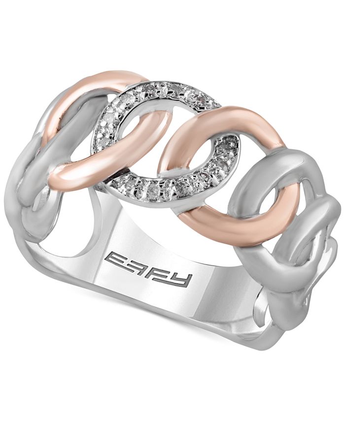 EFFY Collection Balissima by EFFY® Diamond Accent Chain Ring in ...