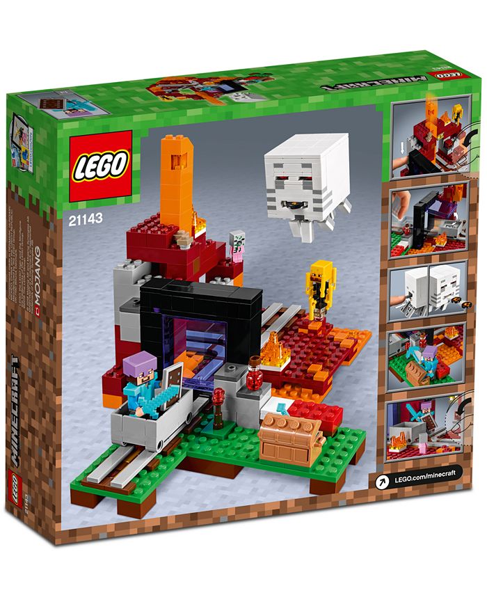 LEGO® Minecraft The Nether Portal Set 21143 - Macy's