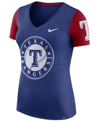 Nike Women's Texas Rangers Dri-Fit Touch T-Shirt - Macy's