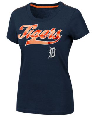 G-III Sports Women's Detroit Tigers Script Foil T-Shirt - Macy's