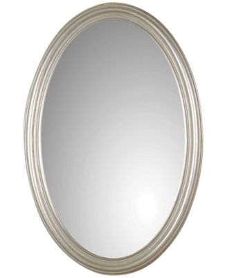 Uttermost Franklin Oval Silver Mirror - Macy's