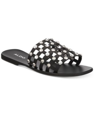 ALDO Unterman Embellished Slide Sandals - Macy's