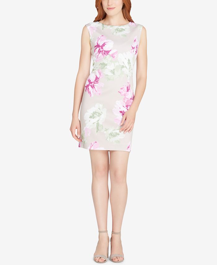 Tahari ASL Floral-Print Scuba Sheath Dress - Macy's