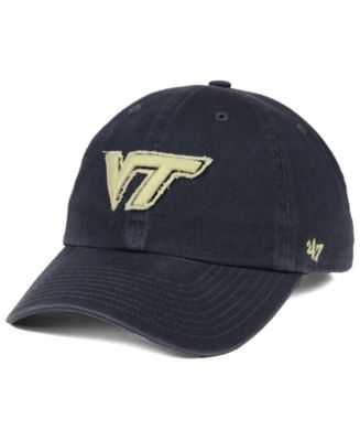 '47 Brand Virginia Tech Hokies Double Out CLEAN UP Cap - Macy's