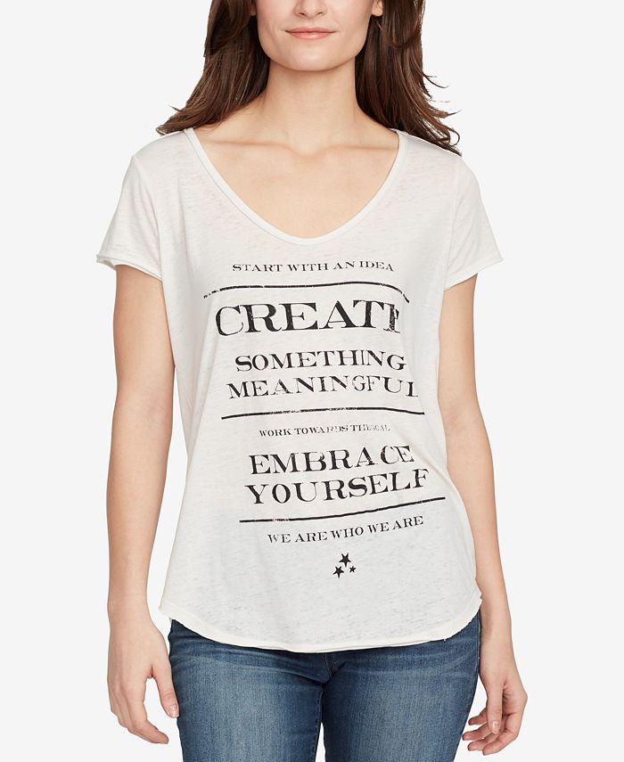 WILLIAM RAST Cutout-Back T-Shirt - Macy's