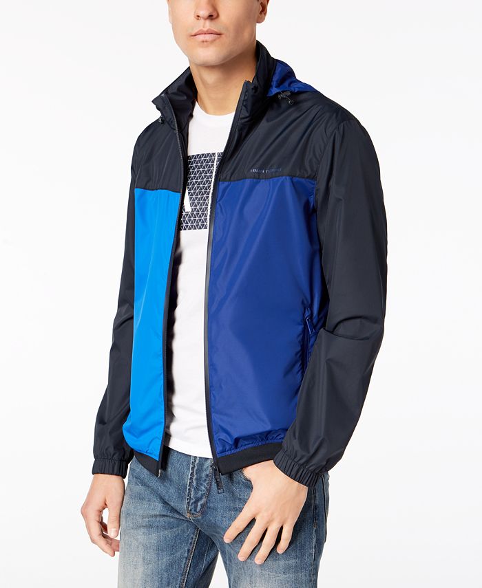 A|X Armani Exchange Men's Colorblocked Windbreaker - Macy's