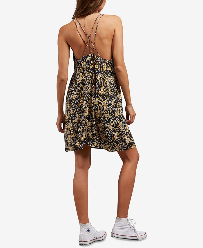 Volcom Juniors' You Want This Strappy Printed Dress - Macy's