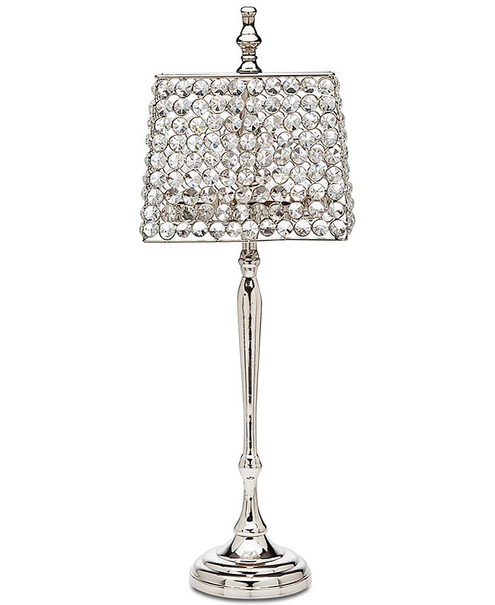 Godinger Lighting by Design Rectangular Crystal 22" Votive Lamp - Macy's