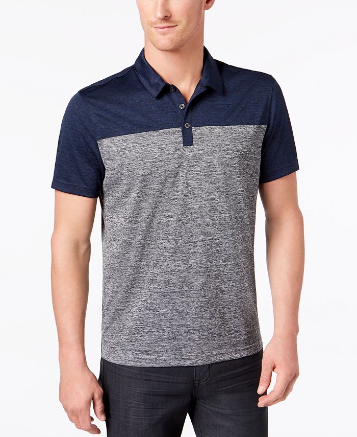 Alfani Men's Wrinkle-Resistant Colorblocked Ethan Polo, Created for ...
