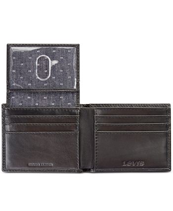 Levi's Men's RFID Bifold Leather Wallet - Macy's
