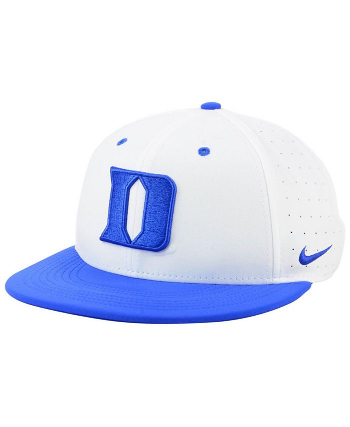Nike Duke Blue Devils Aerobill True Fitted Baseball Cap - Macy's