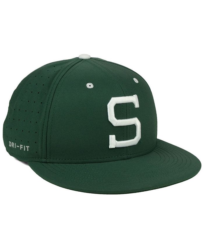 Nike Michigan State Spartans Aerobill True Fitted Baseball Cap - Macy's