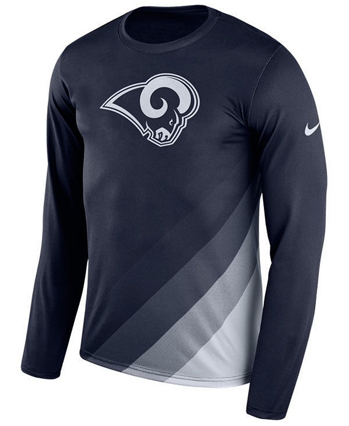 Nike Men's Los Angeles Rams Legend Prism Long Sleeve T-Shirt - Macy's