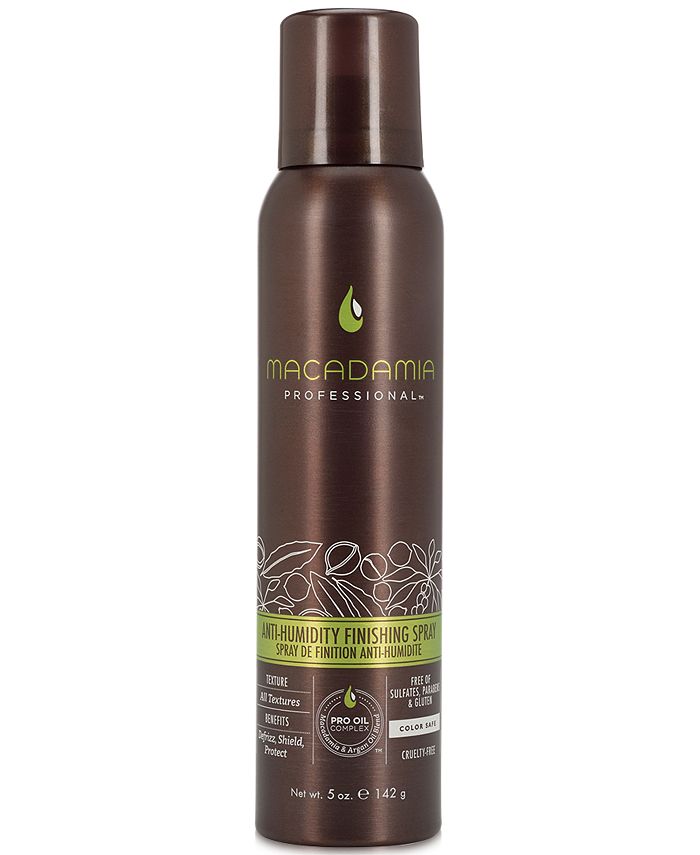 Macadamia Anti-Humidity Finishing Spray, 5-oz., from PUREBEAUTY Salon ...