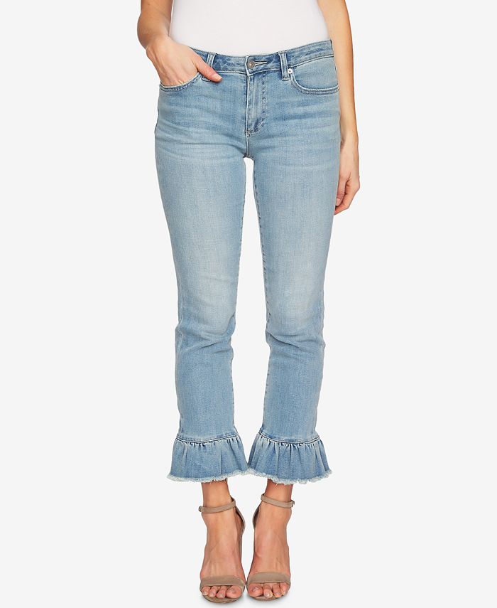 CeCe Ruffled Skinny Jeans - Macy's