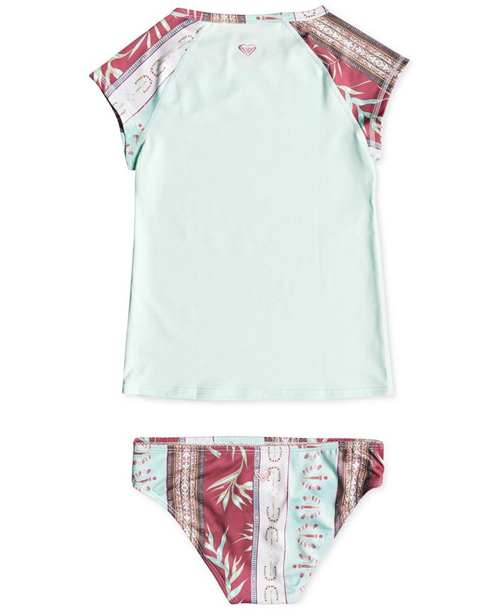 Roxy 2-Pc. Rash Guard Swim Set, Big Girls - Macy's
