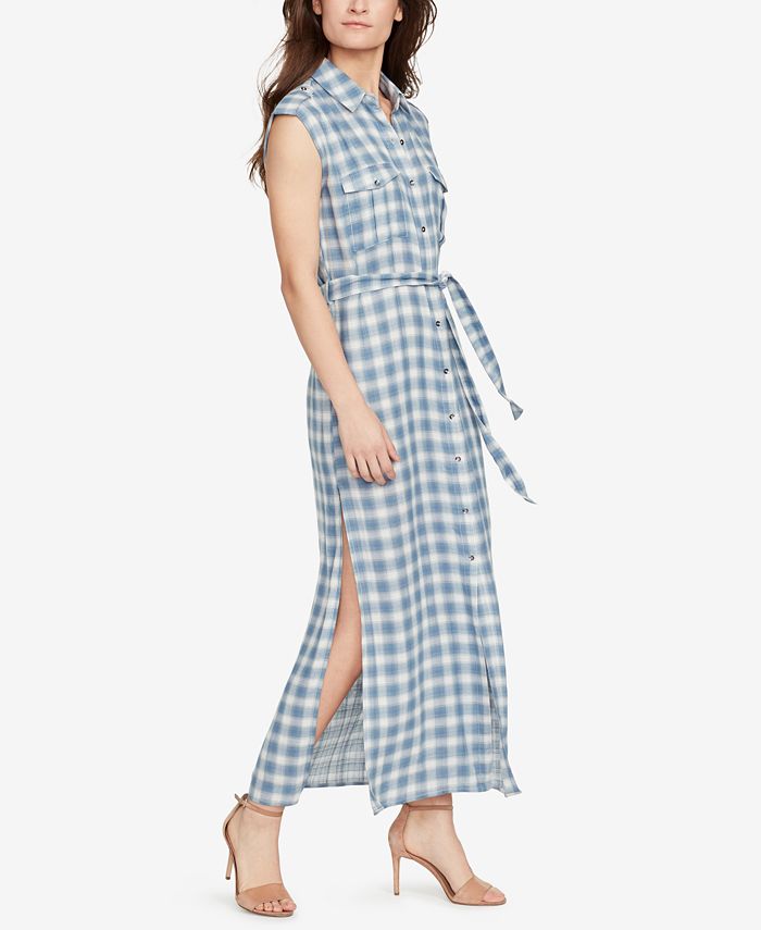 WILLIAM RAST Plaid Sleeveless Shirtdress - Macy's