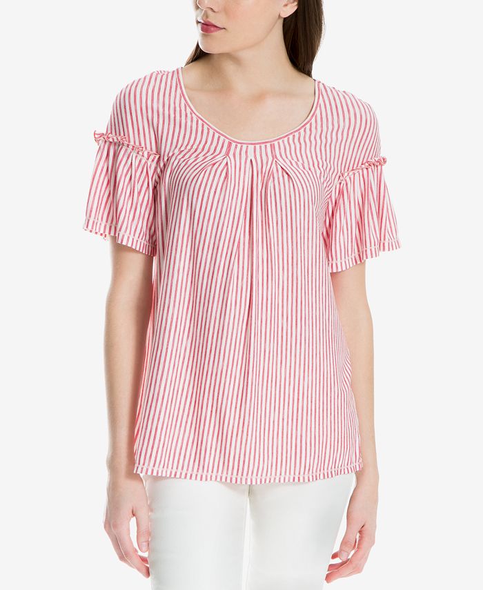Max Studio London Ruffled-Sleeve Top, Created for Macy's - Macy's