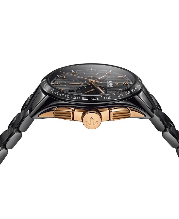Rado Men's Swiss Automatic Chronograph HyperChrome Black High-Tech ...