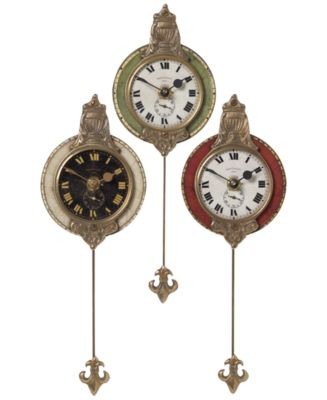 Uttermost 3-Pc. Monarch Wall Clock Set - Macy's
