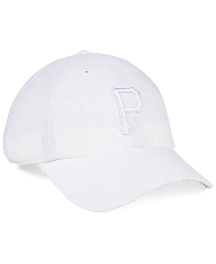 '47 Brand Pittsburgh Pirates White/White CLEAN UP Cap - Macy's