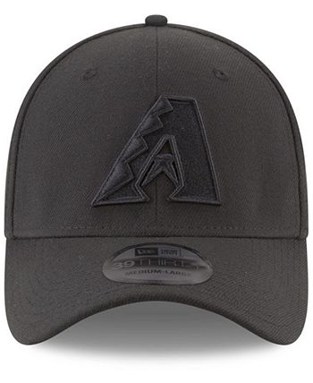 New Era Arizona Diamondbacks Blackout 39THIRTY Cap - Macy's