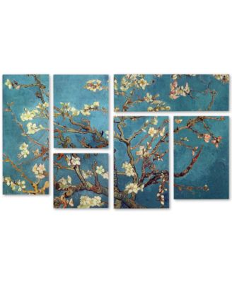 Vincent van Gogh 'Almond Blossoms' Multi Panel Art Set - 12" x 18" - Macy's