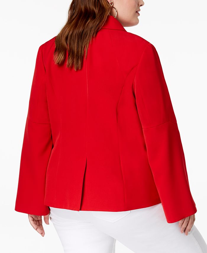 INC International Concepts I.N.C. Plus Size Split-Sleeve Blazer ...