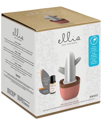 Homedics Ellia Porcelain Cactus Aroma Diffuser - Macy's