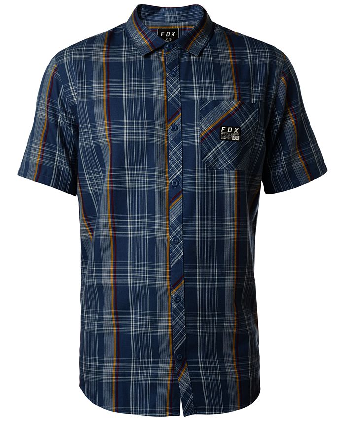 Fox Men's Rowher Plaid Poplin Work Shirt - Macy's