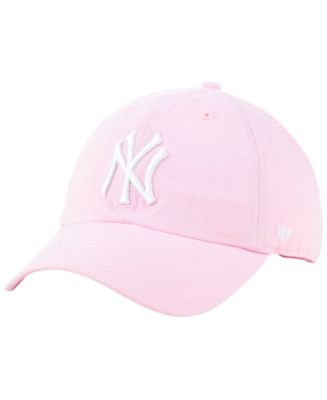 '47 Brand New York Yankees Pink CLEAN UP Cap - Macy's