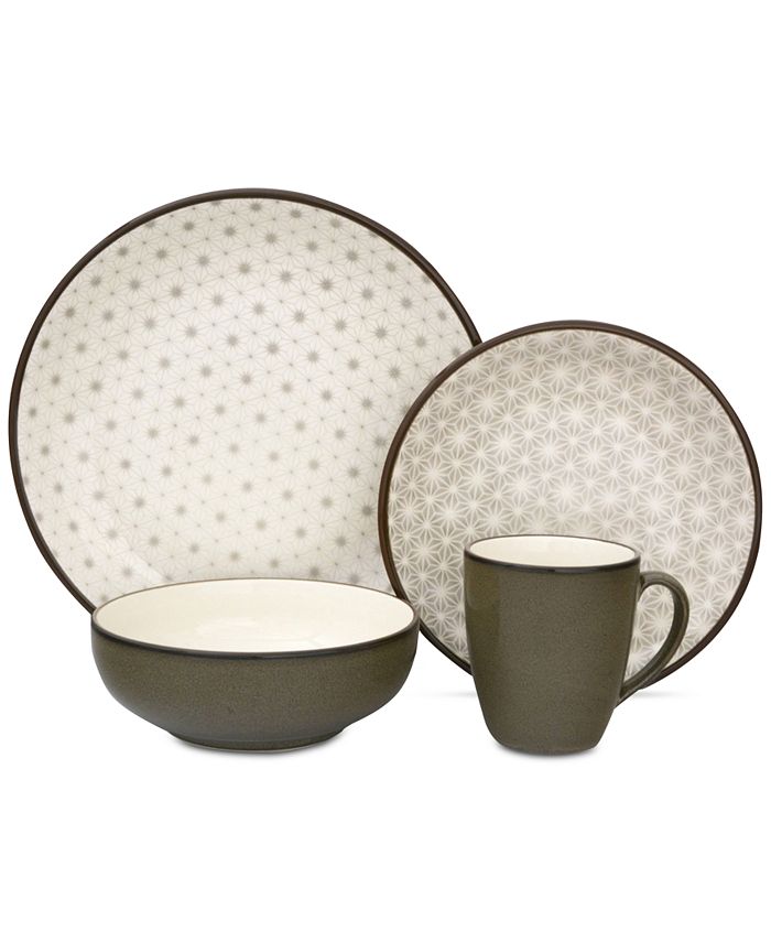 Sango Celestial Gray 16-Pc. Dinnerware Set - Macy's
