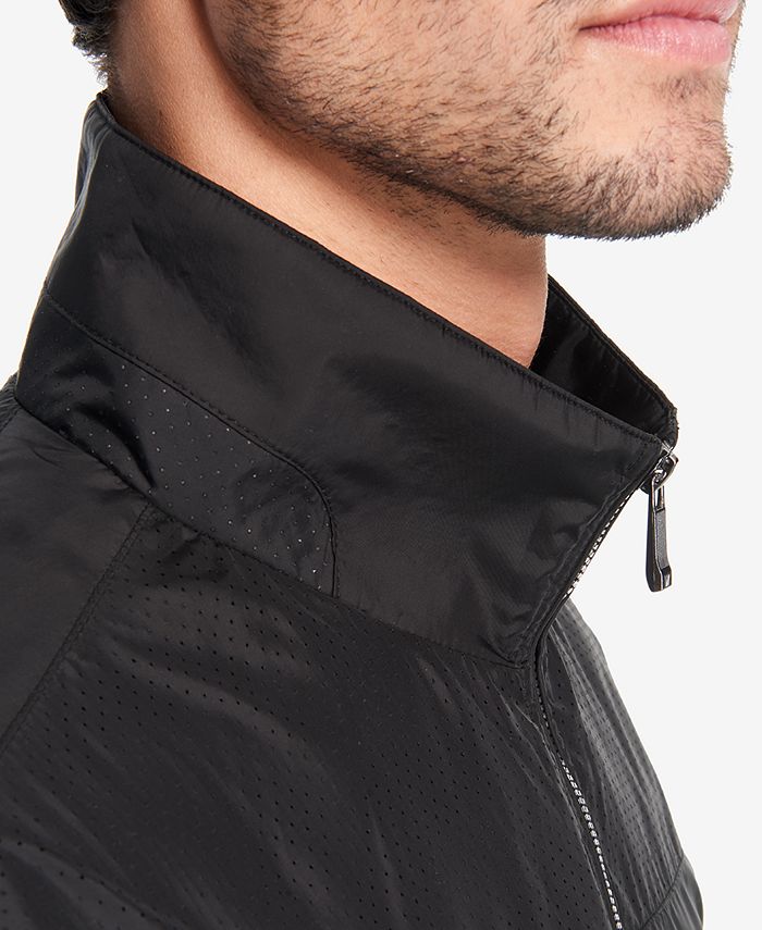 Weatherproof Men's Perforated Full-Zip Moto Jacket - Macy's